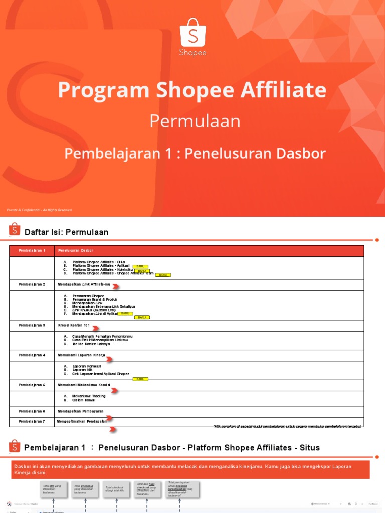 Panduan Dasbor Program Shopee Affiliate Pdf