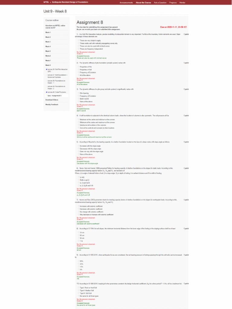 Noc20 Ce52 Assignment Week 8 | PDF