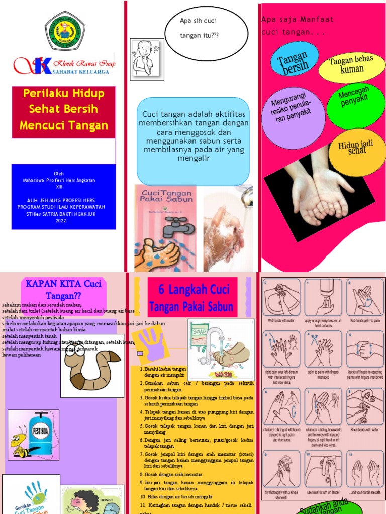 Leaflet PHBS Mencuci Tangan | PDF