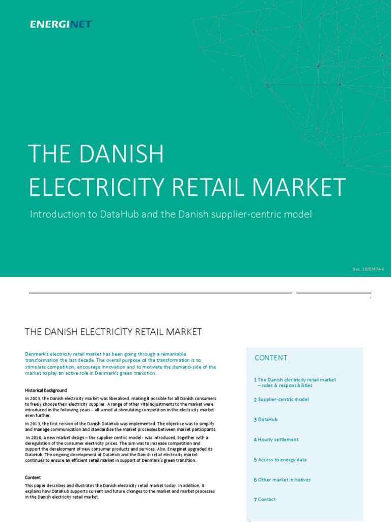 Overview of Denmark's Electricity Market | PDF | Electrical Grid ...