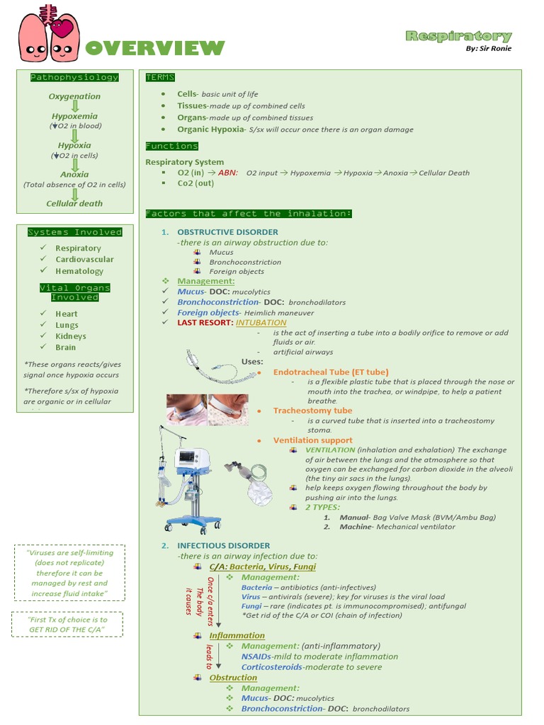 Respiratory MS NOTES | PDF | Pneumonia | Tuberculosis