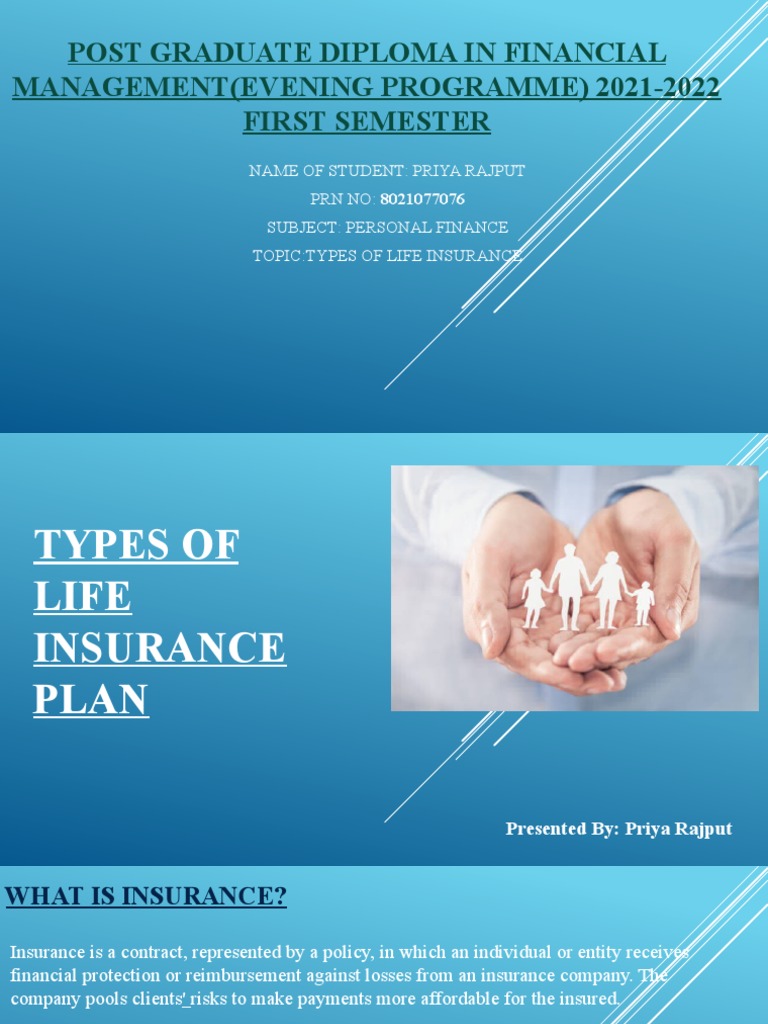 Types of Life Insurance Explained | PDF | Life Insurance | Insurance