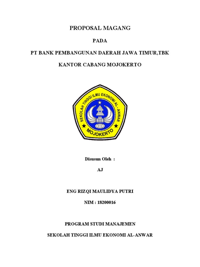 AJENG RIZQI M.P, PROPOSAL MAGANG Review | PDF