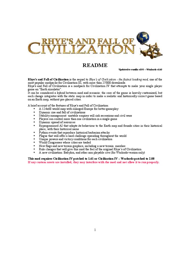 Rhye's and Fall Guide | PDF