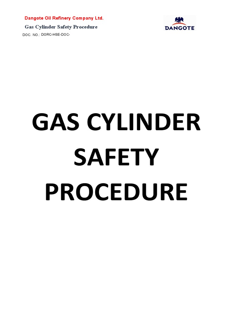 DORC Gas Cylinder Safety Procedure | PDF | Corrosion | Welding