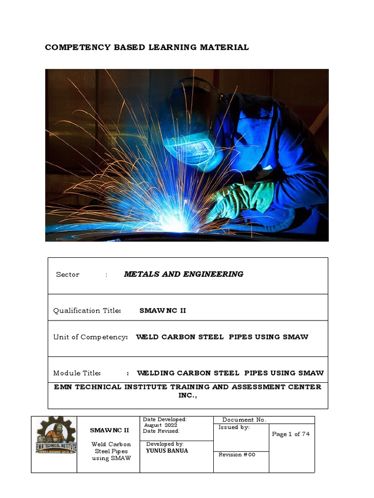 Cblm-Smaw-Nc Ii | PDF | Welding | Construction