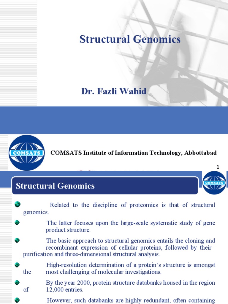 Structural Genomics | PDF | Proteins | Protein Structure