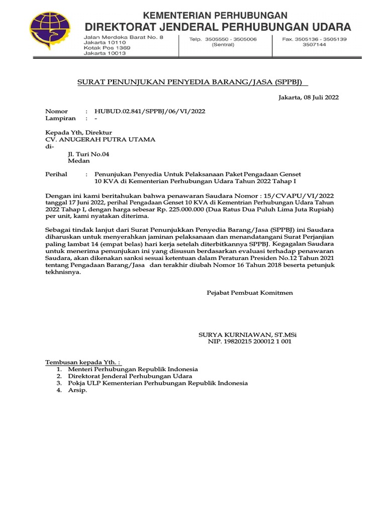 CV - Anugerah Putra Utama | PDF