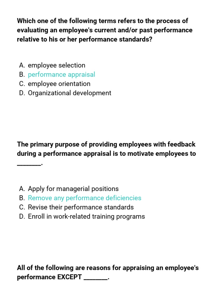 Understanding Performance Appraisals: Evaluating Employee Performance ...