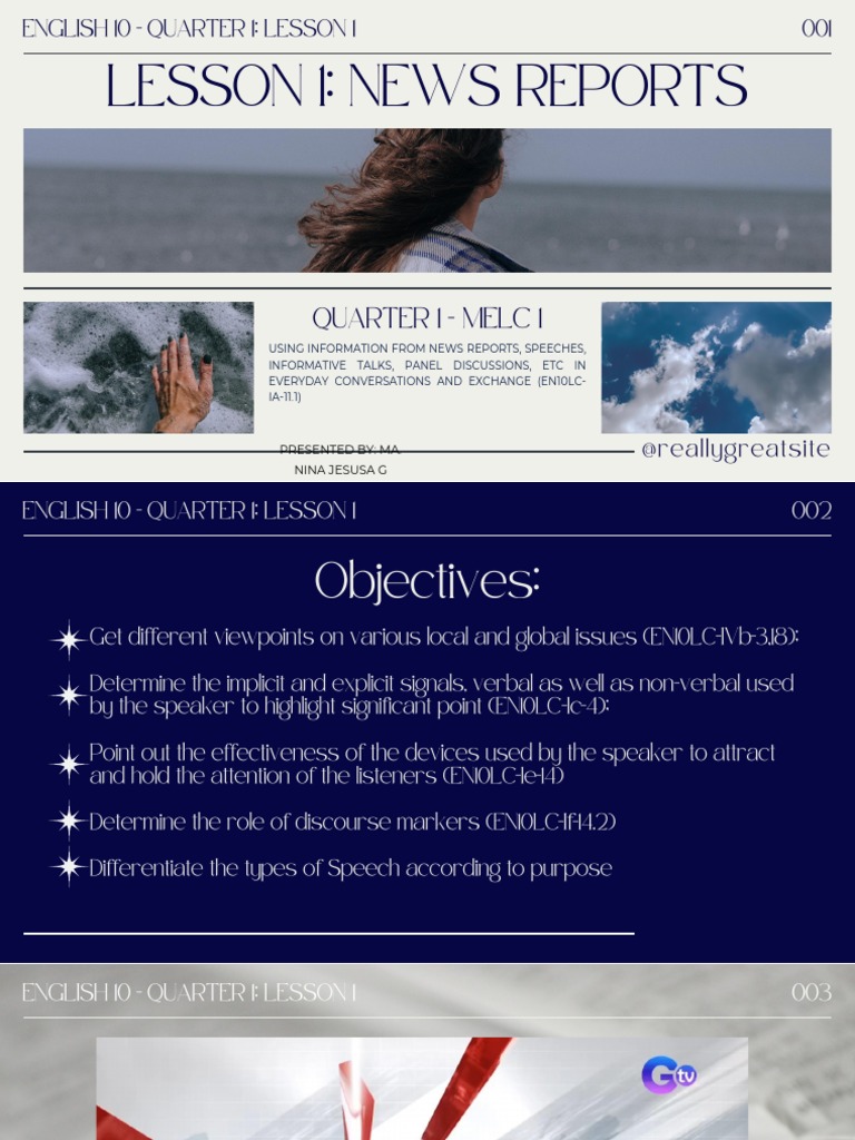 Grade 10 English | PDF | News | Newspapers