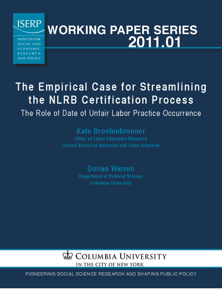 Working Paper Cover 2011-01-Final | PDF | Business