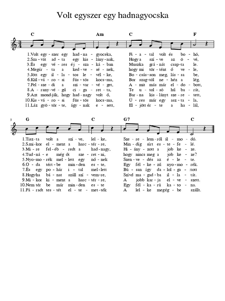 Volt Egyszer Egy Hadnagyocska | PDF