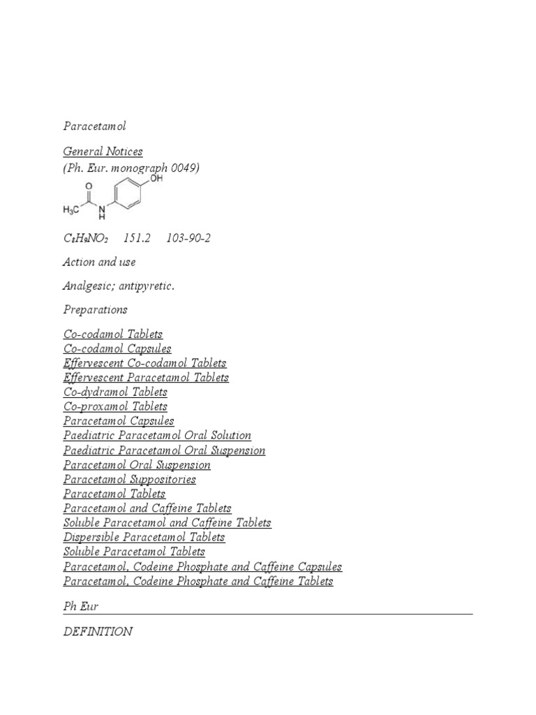 Paracetamol BP | PDF | Chromatography | Solubility