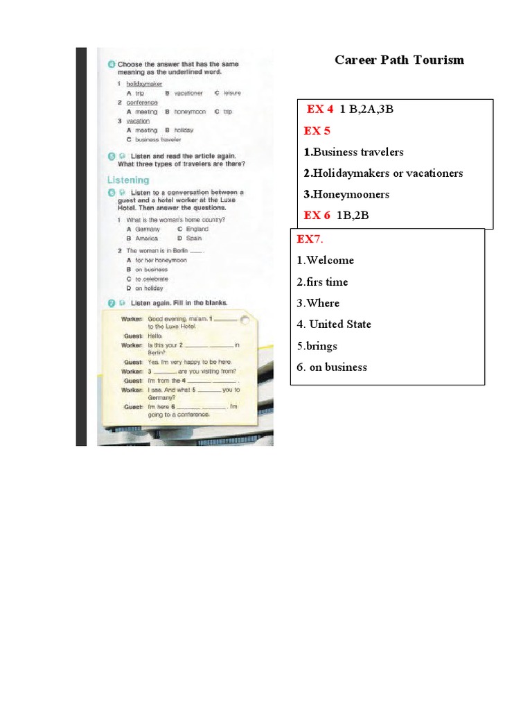 Career Paths Tourism | PDF