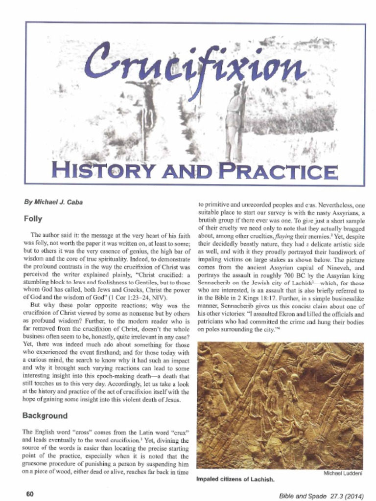 Crucifixion History and Practice Michael Caba | PDF