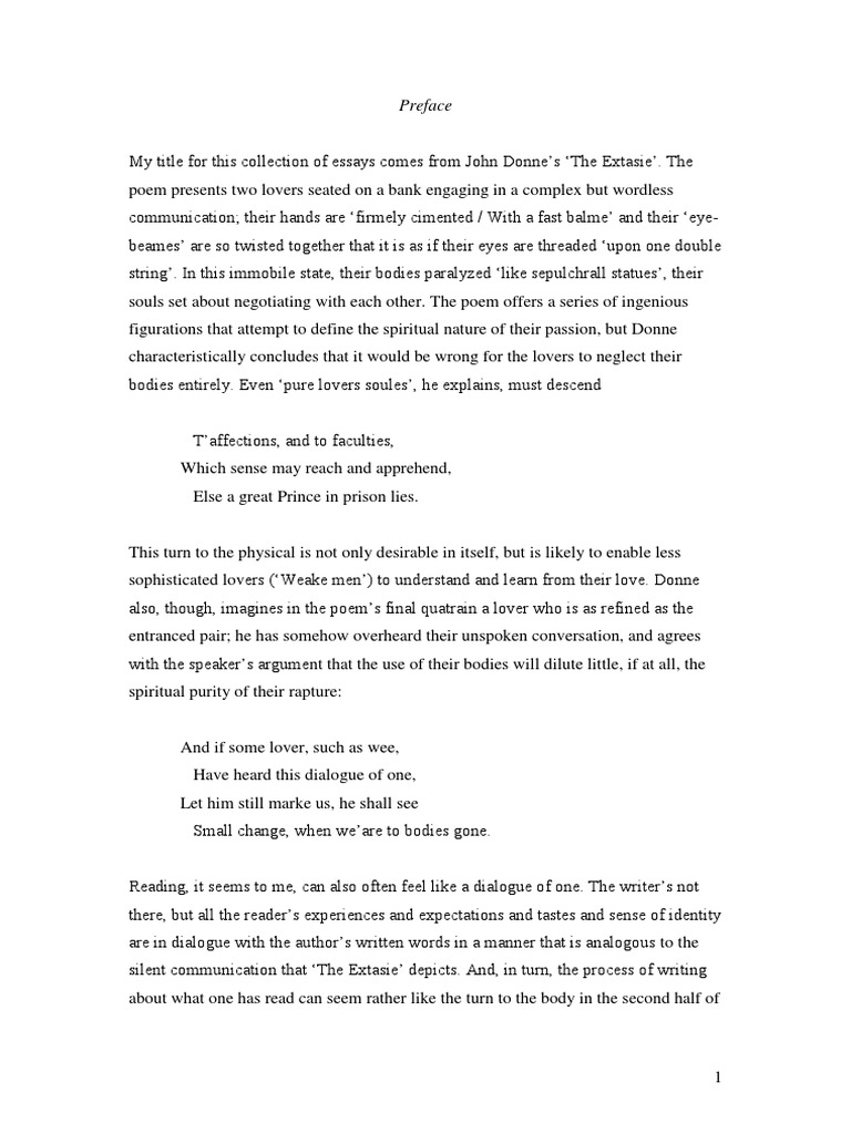 Preface | PDF | Soul | T. S. Eliot