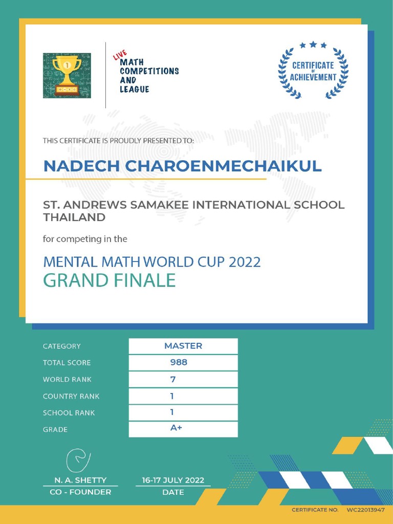 Mental Math OMO 2022 | PDF