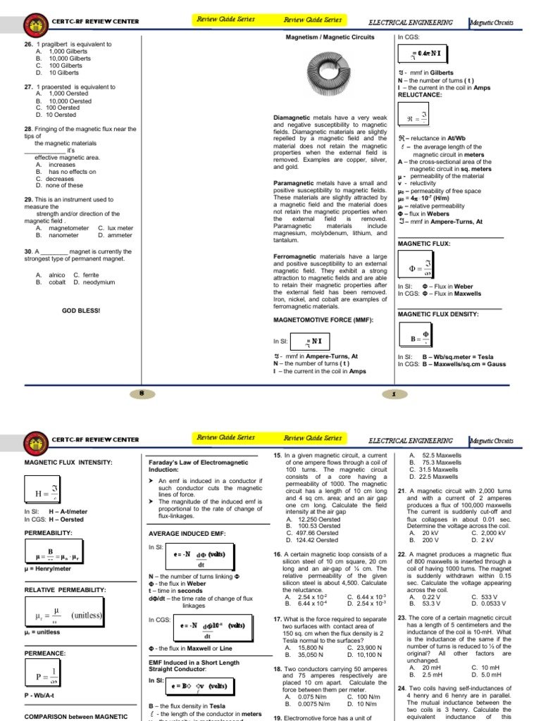 Magnetic Circuit | PDF | Inductance | Inductor