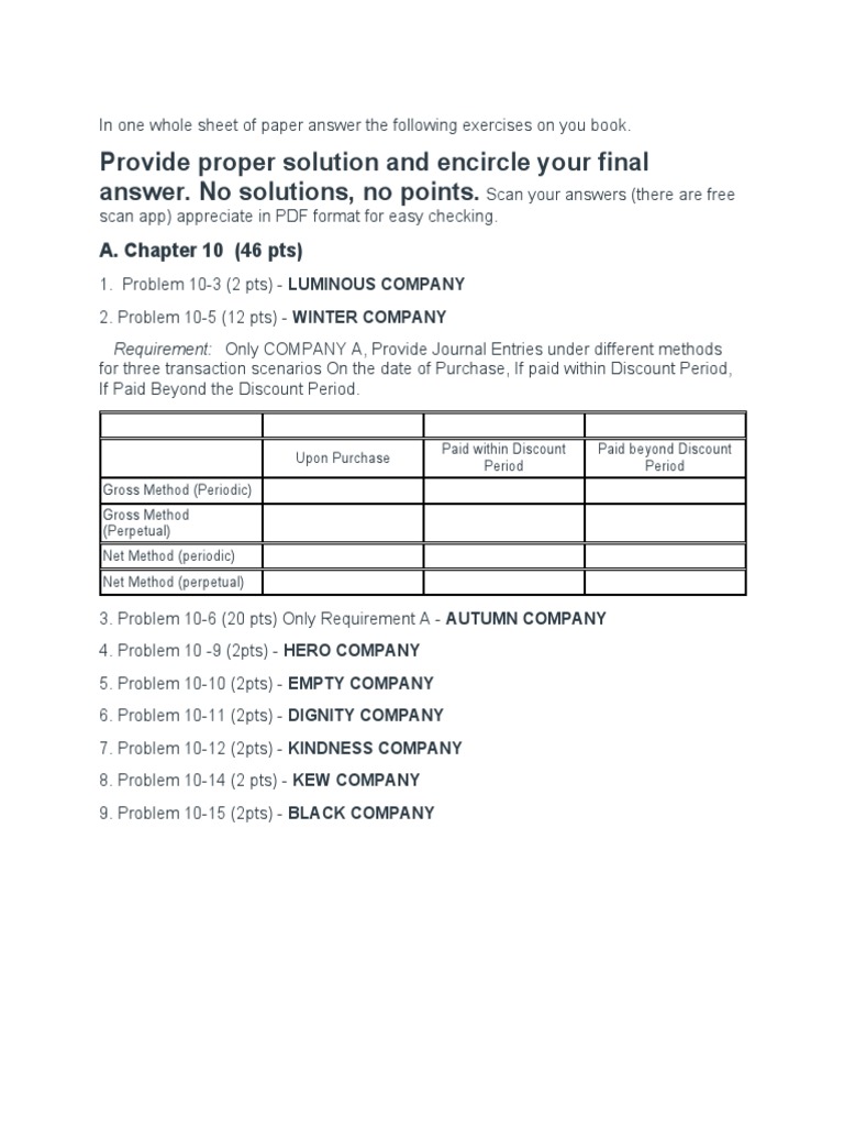 In One Whole Sheet of Paper Answer The Following Exercises On You Book ...