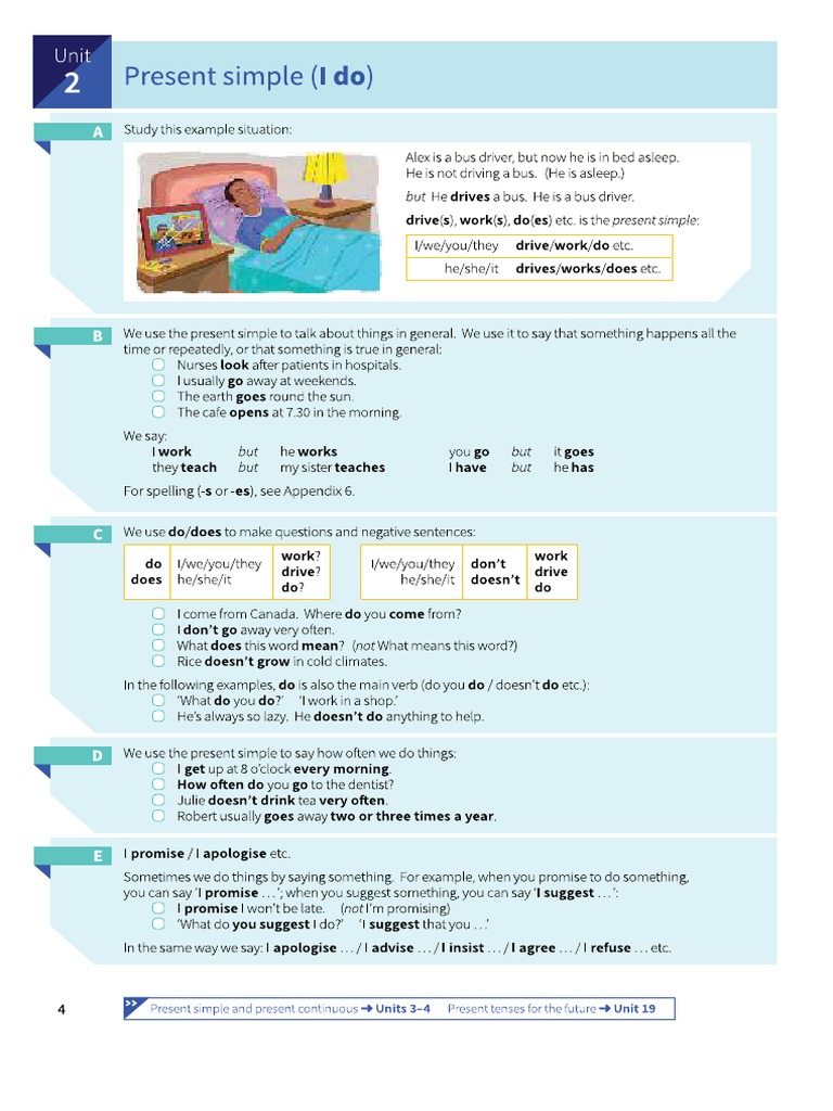 Simple Present Resumen | PDF