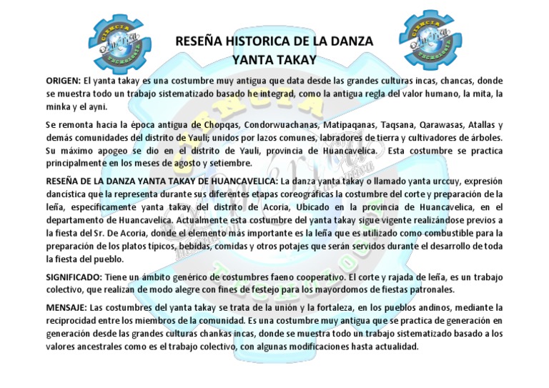 Historia y significado de la danza Yanta Takay | PDF