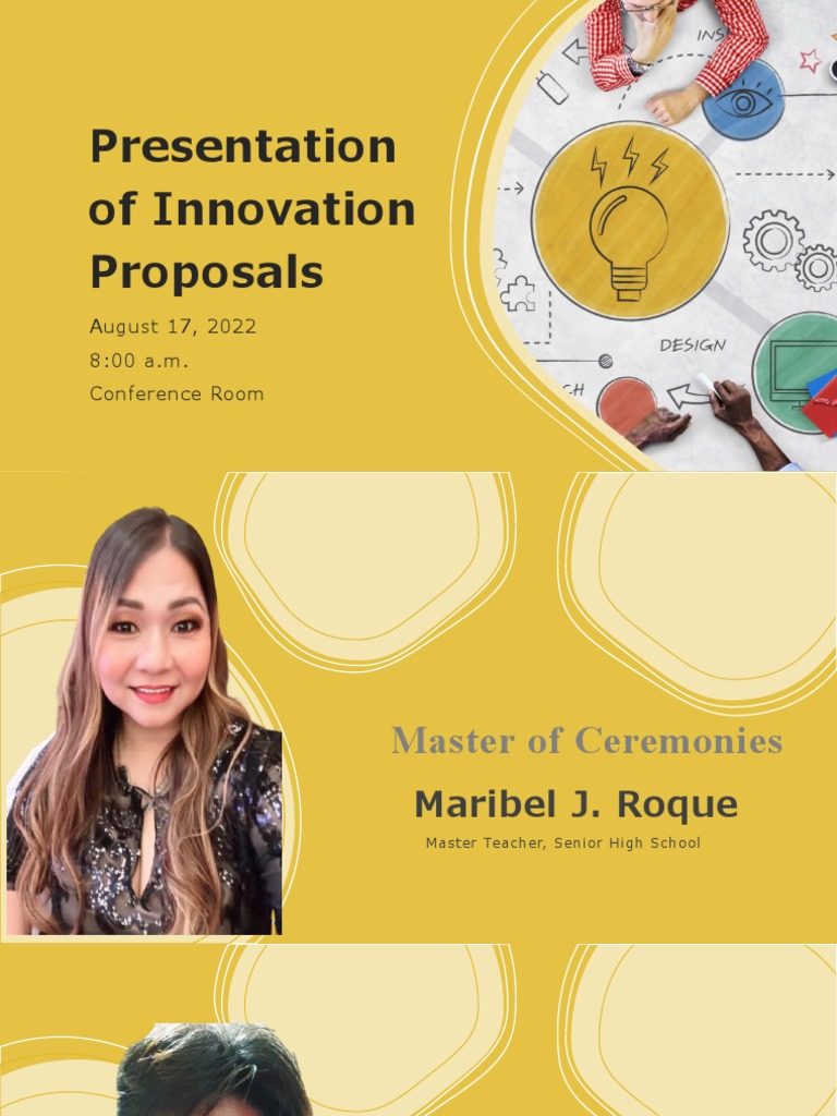 SLIDES Presentation-of-Innovation-Proposals | PDF | Wellness