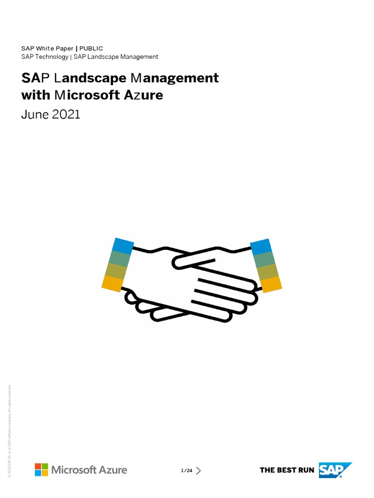 SAP Landscape Management With Microsoft Azure | PDF | Cloud Computing ...