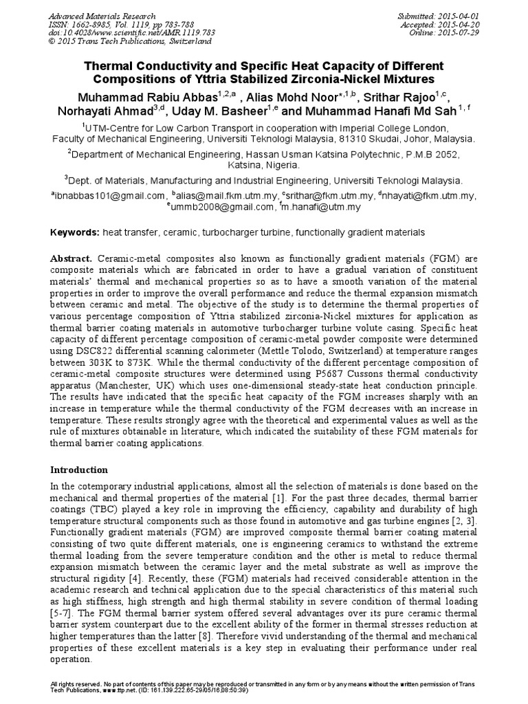 Paper Publication 2 | PDF | Thermal Conductivity | Composite Material