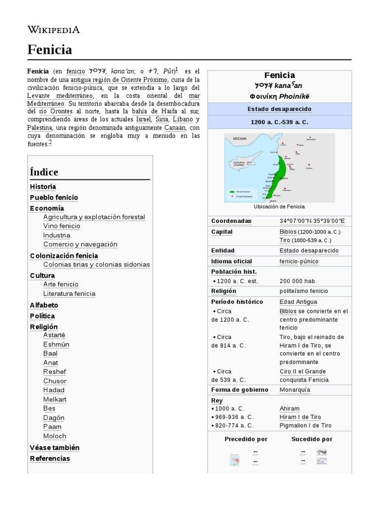 Fenicia | PDF | Fenicia