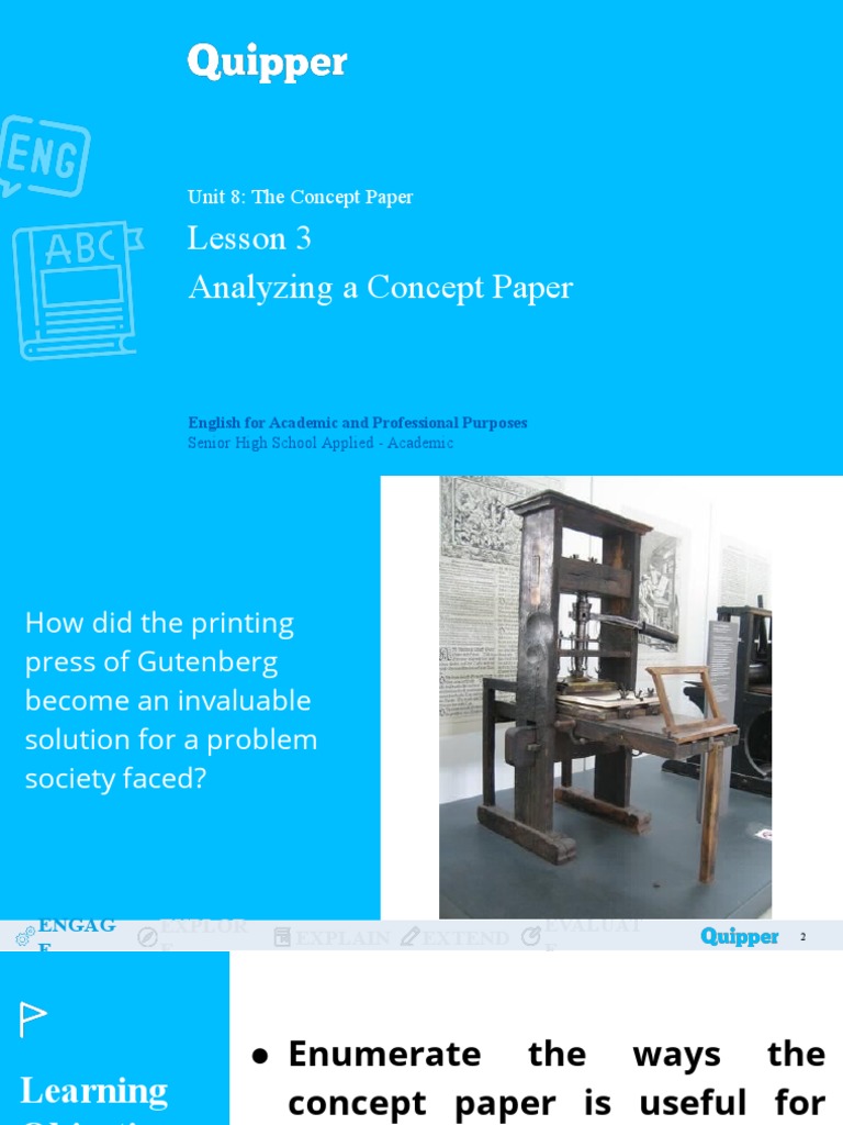 EAP 6 - Unit 8 - Lesson 3 - Analyzing A Concept Paper | PDF | Angiogenesis | Clinical Medicine