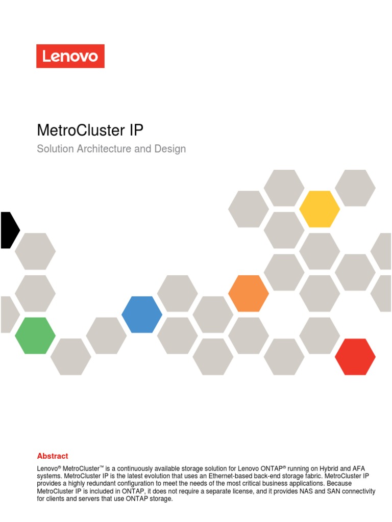 Metrocluster Ip Architecture And Design En Pdf Computer Network Network Switch 