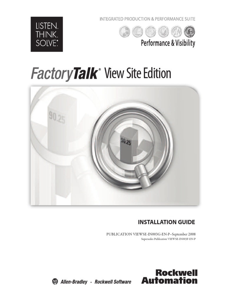 FactoryTalk View SE Installation Guide | PDF | Server (Computing ...