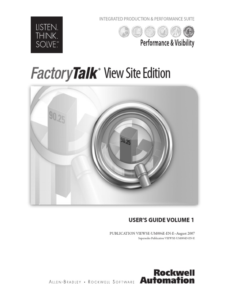 FactoryTalk View SE Users Guide Volume 1 | PDF | Microsoft Windows | Software Development
