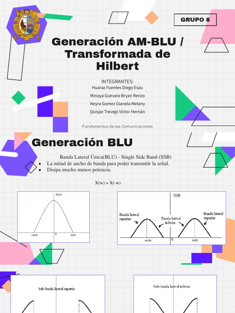 Transformada Hilbert en BLU | PDF | Transformada de Fourier | Filtro ...