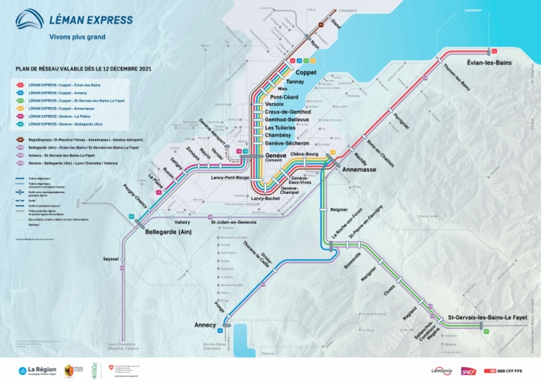Plan Reseau Leman Express 211212 Light | PDF