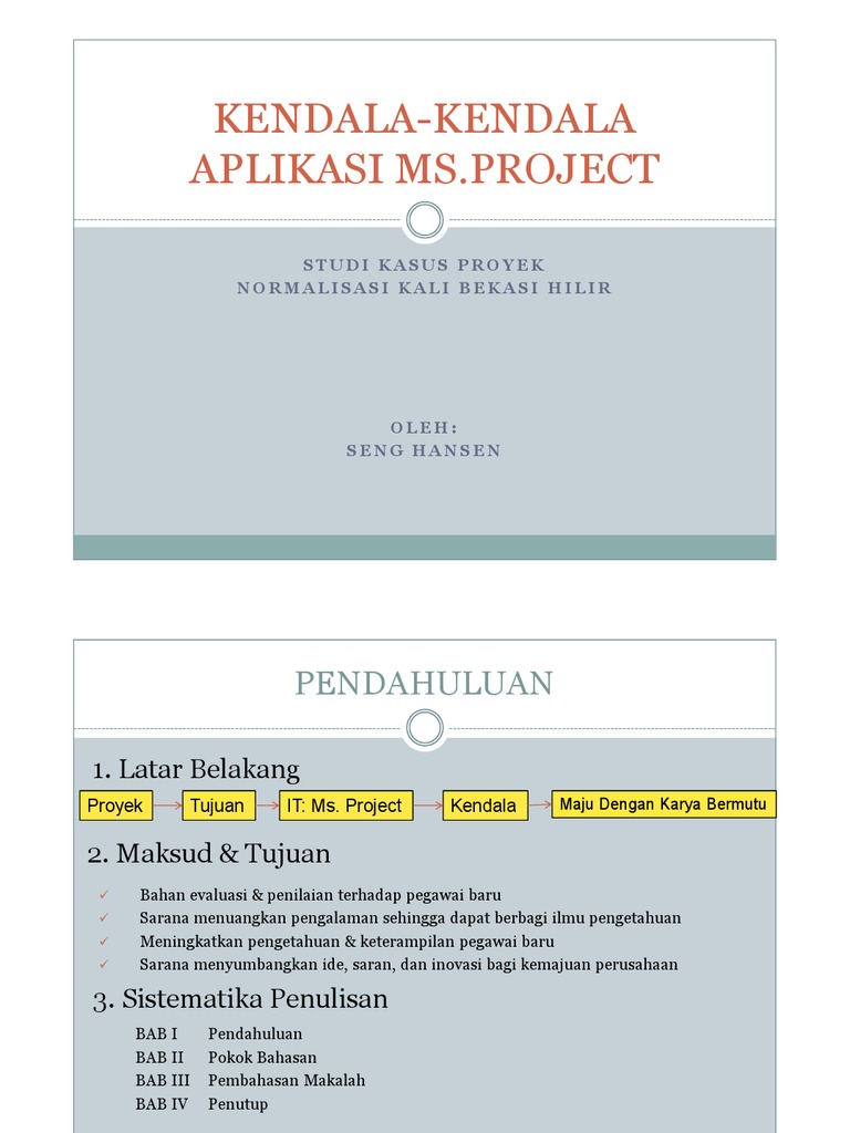 Aplikasi Ms Project | PDF