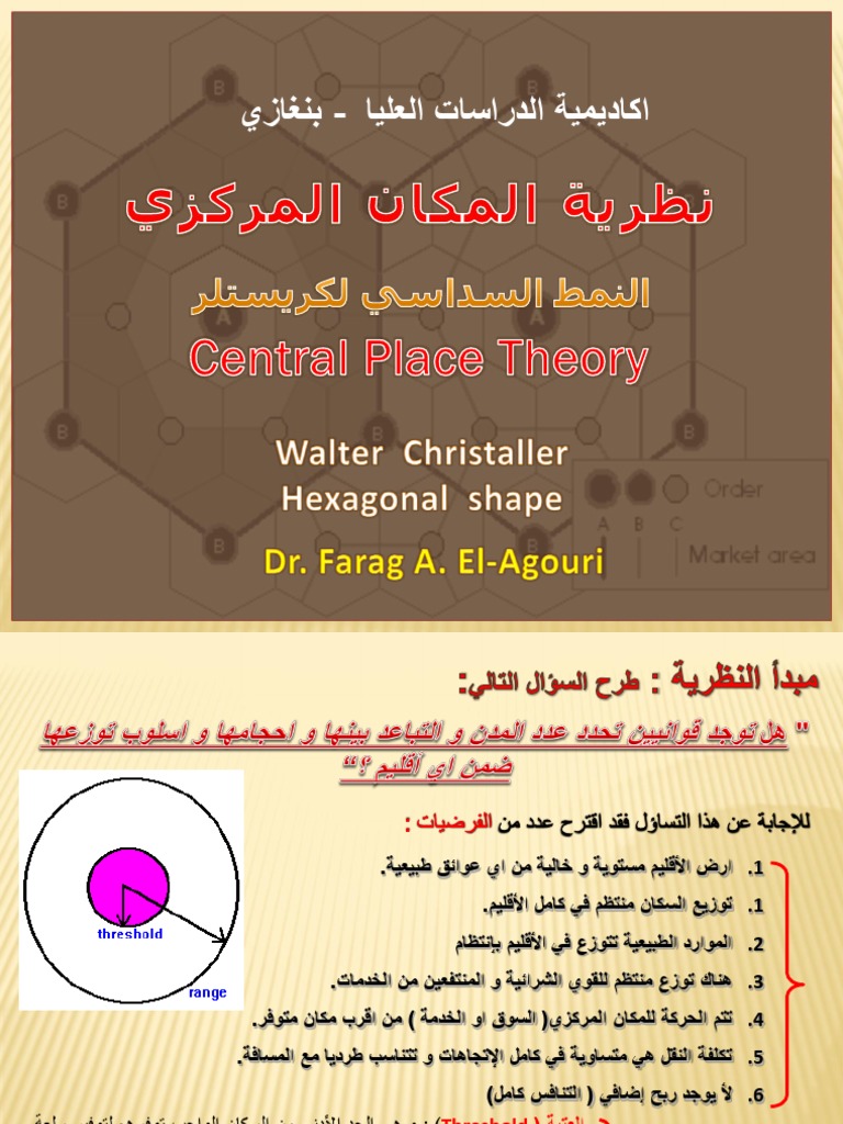 Lecture 3 Christaller Theory1 | PDF
