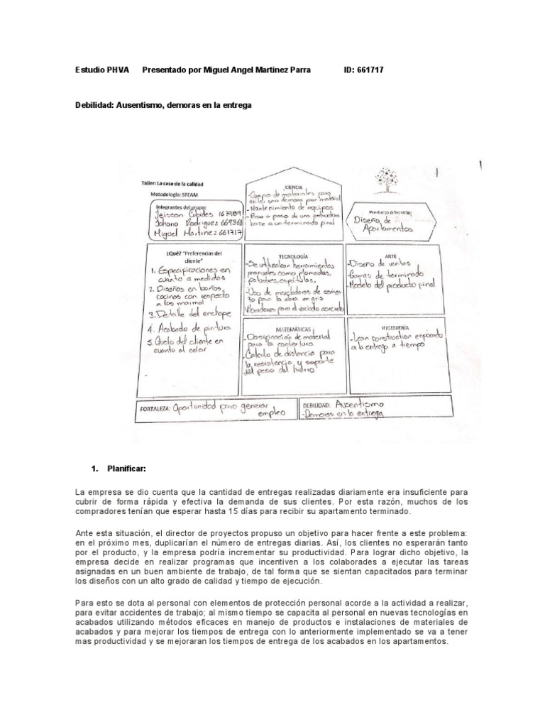 Estudio PHVA | PDF | Business | Economias