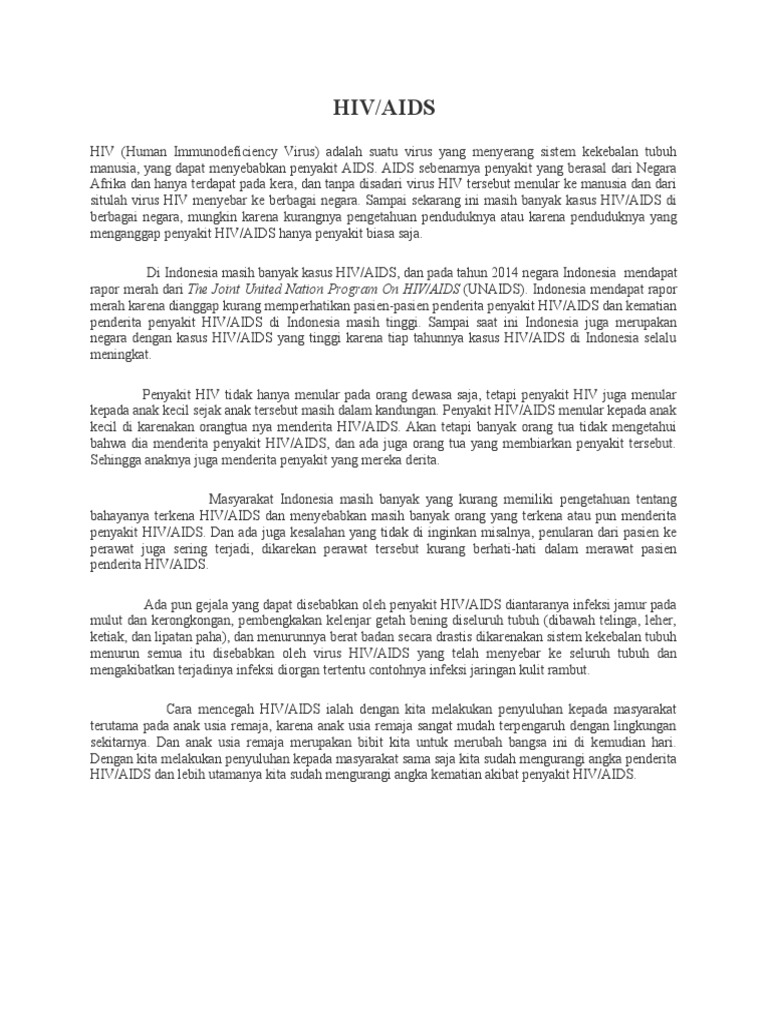 Hiv/Aids | PDF