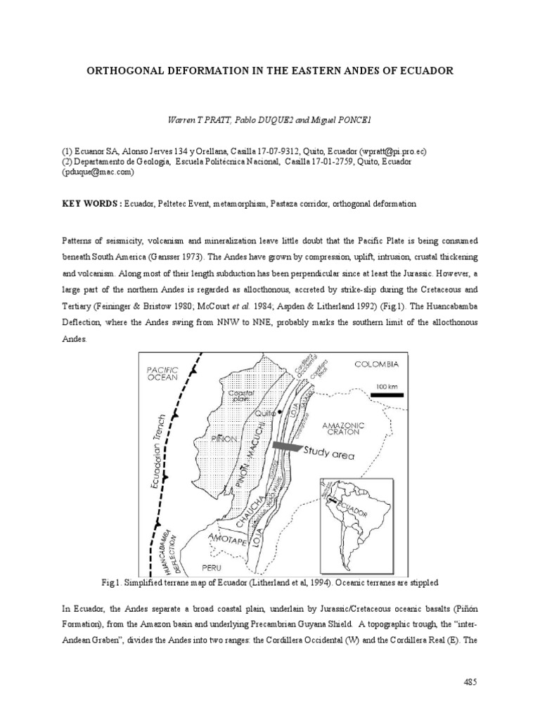 Pratt, Duque & Ponce., 2005. Orthogonal Deformation in The Eastern ...