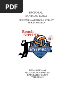 PROPOSAL Permohonan Bantuan Peralatan Bolla Volly | PDF