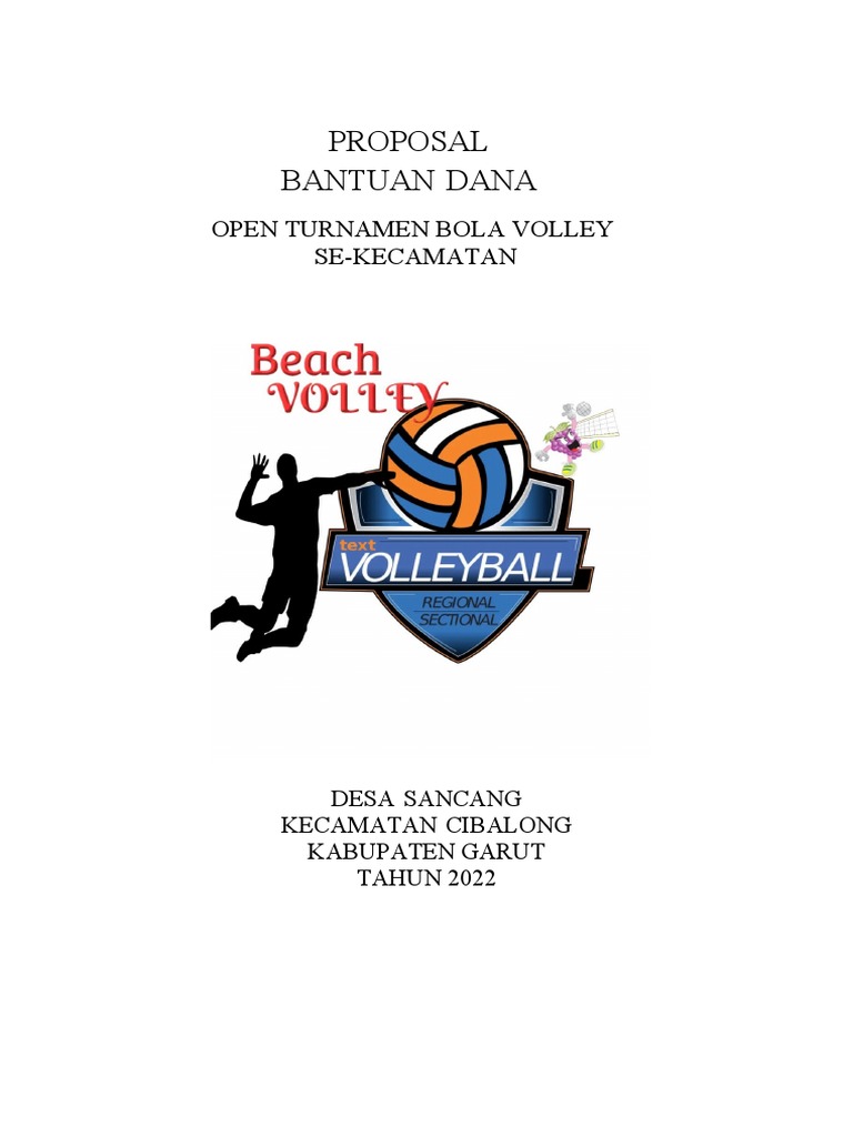 Bantuan Dana Open Turnamen Bola Volley | PDF