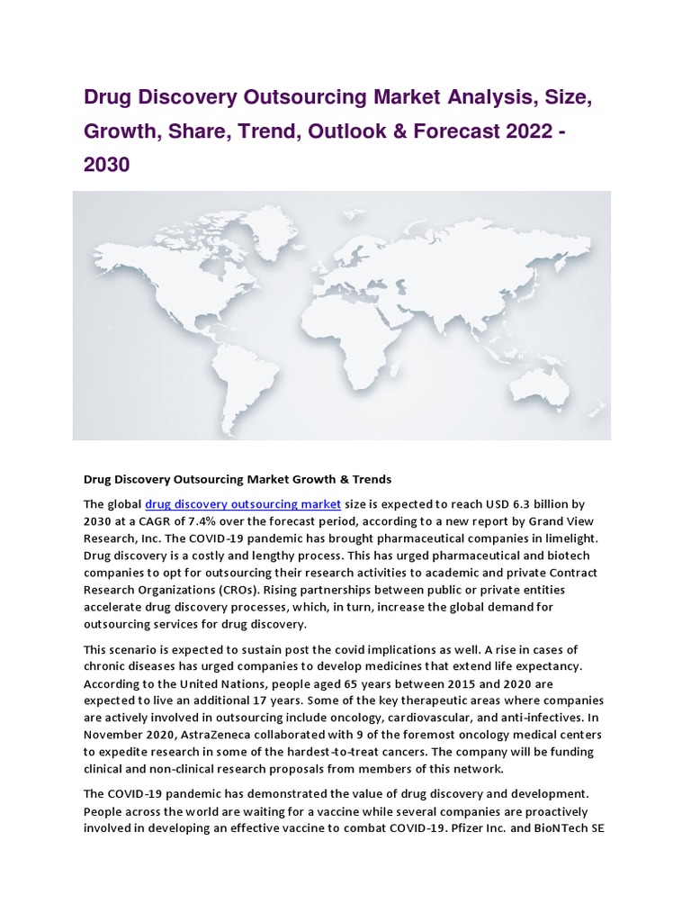 Drug Discovery Outsourcing Market Size, Share & Trends Analysis Report by Drug Type (Small ...