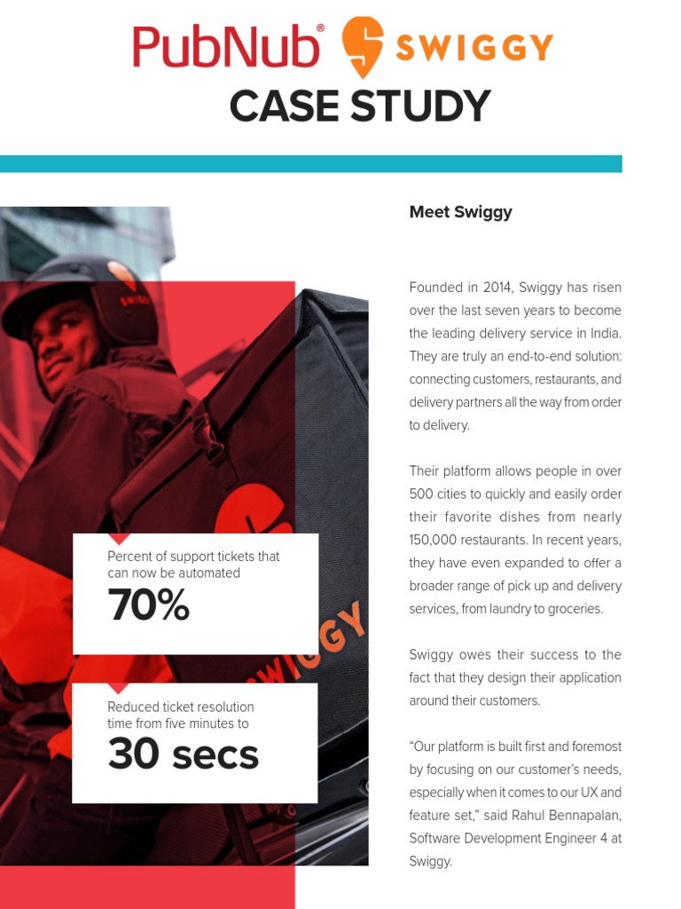 PubNub Swiggy Case Study | PDF | Automation | Business