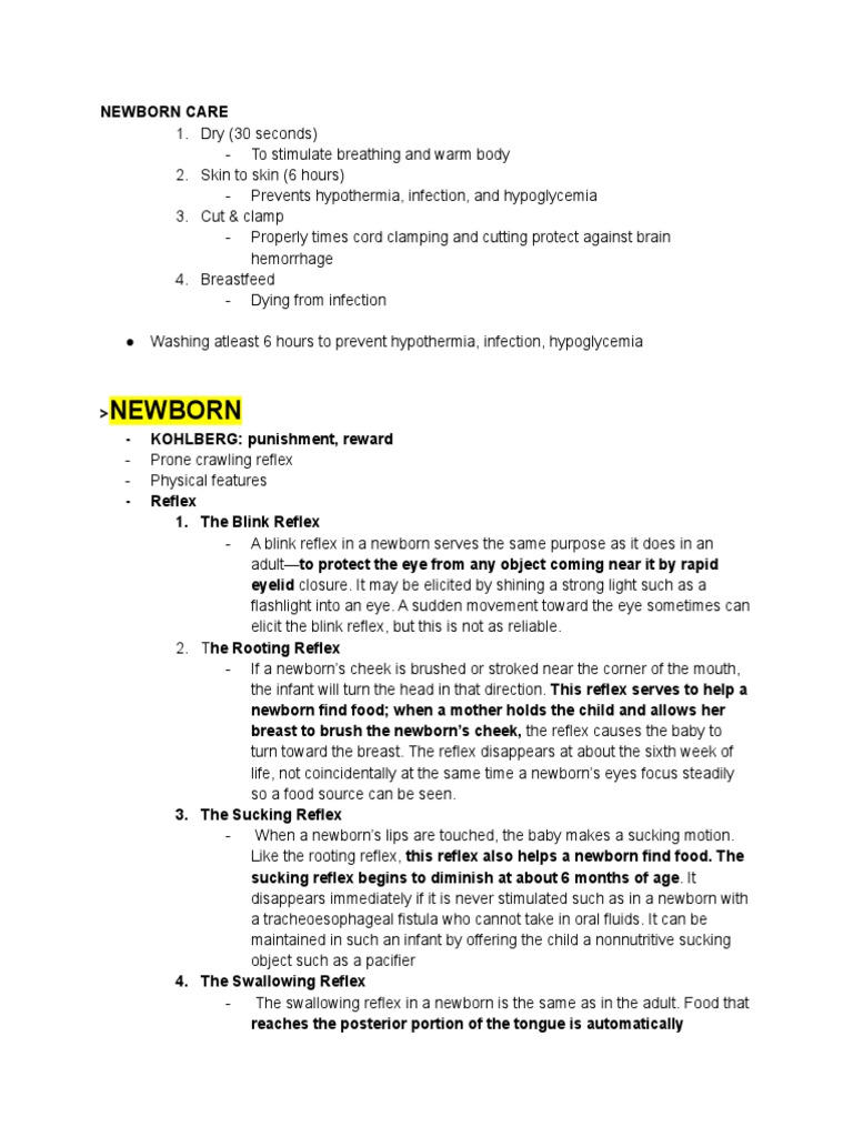Finals Reviewer MCN | PDF | Infants | Childbirth