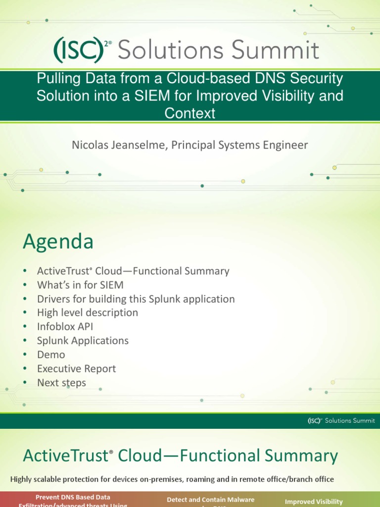 Pulling Data From A Cloud Based Dns Security Pdf Cloud Computing Domain Name System