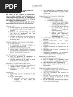 Article 1767 - 1867 Summary | PDF | Partnership | Law Of Agency