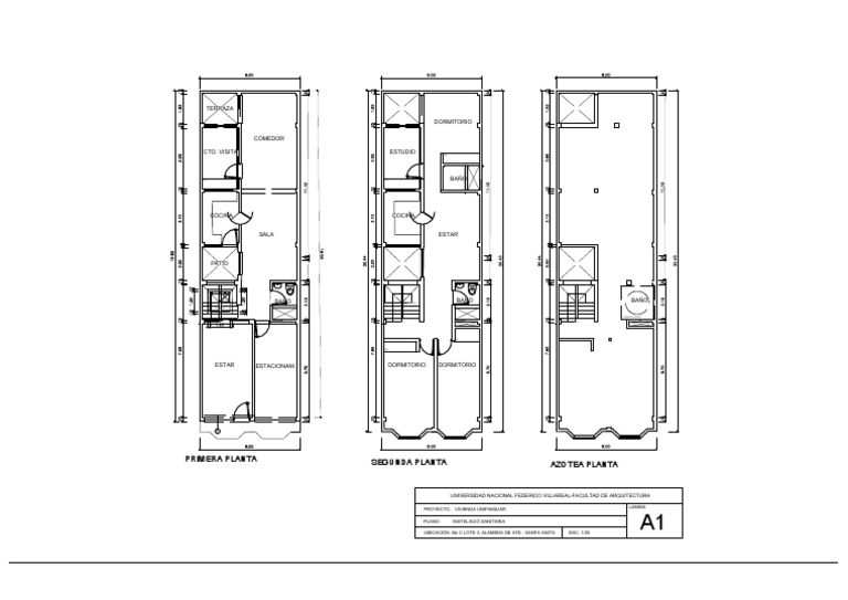 Plano de Cisterna y Tanque Elevado | PDF