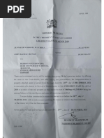 In The High Court of Kenya at Nairobi CIVIL CASE NO.. ..,OF 20 | PDF
