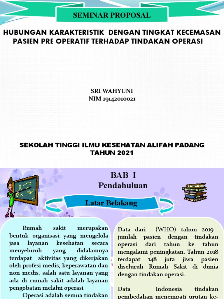 Karakteristik & Kecemasan Pasien Pre Operatif | PDF | Pengembangan Diri